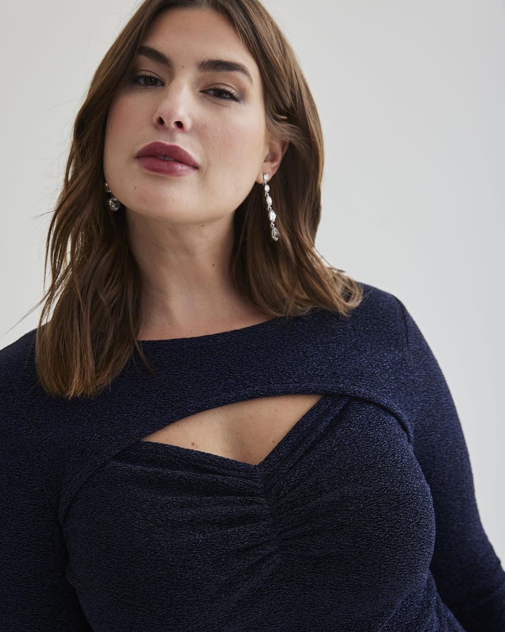 Knit Top with Front Cut-Out - Addition Elle | Penningtons