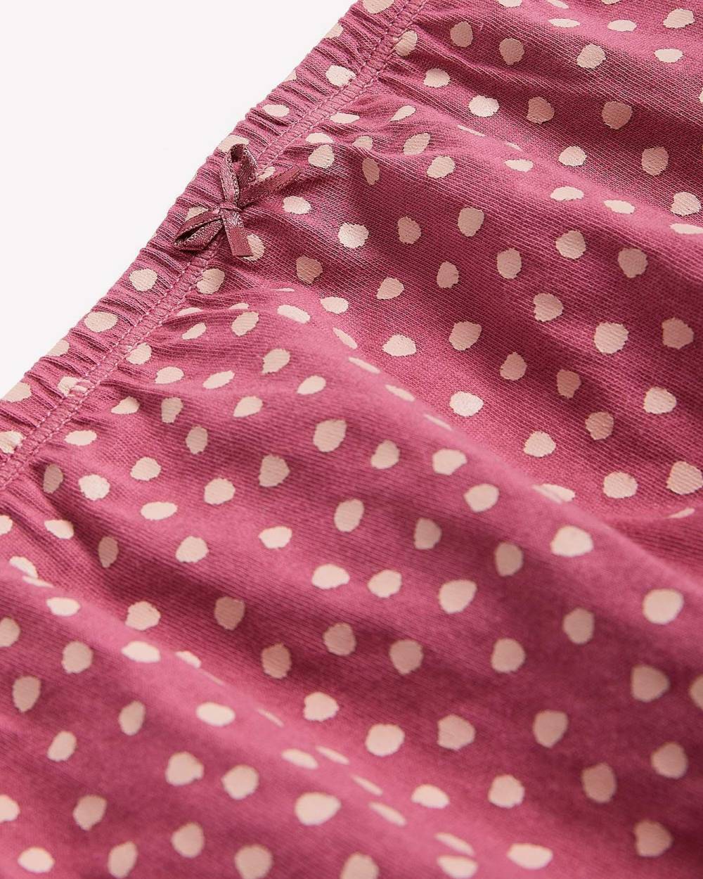 Polka-Dot High-Cut Cotton Brief with Bow - ti Voglio | Penningtons