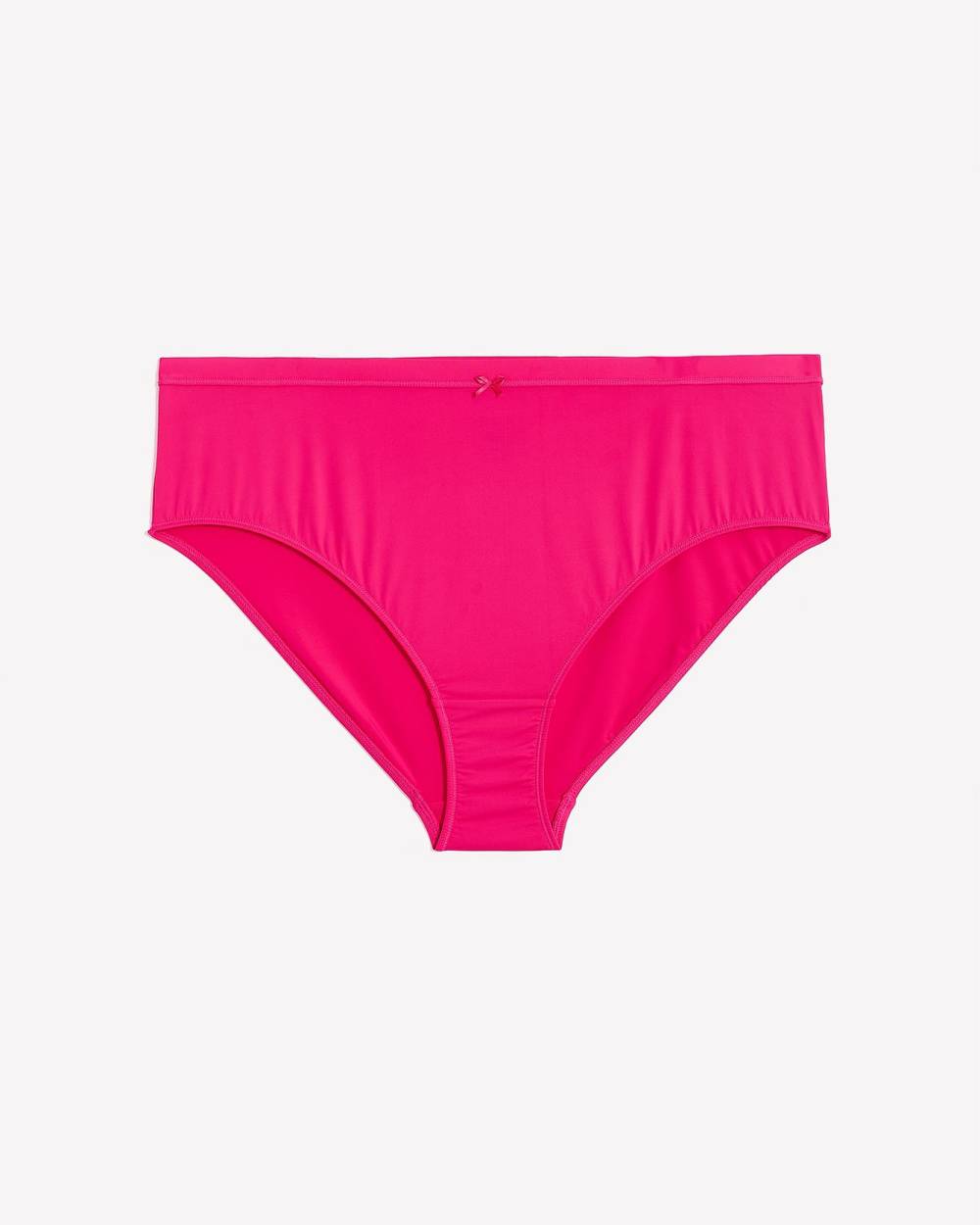 High-Cut Microfibre Solid Brief with Bow - ti Voglio | Penningtons