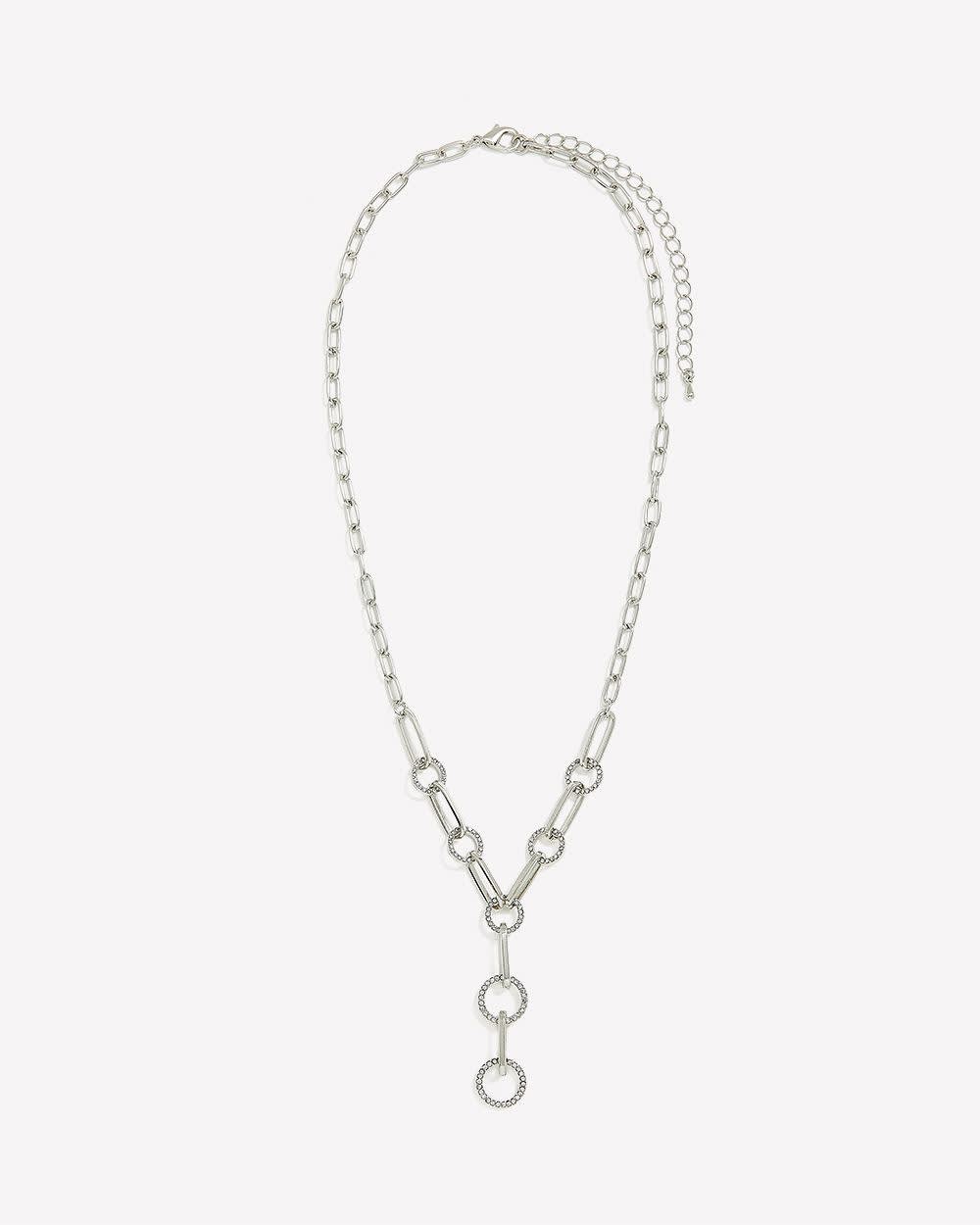 Short Paper Clip Chain Necklace | Penningtons