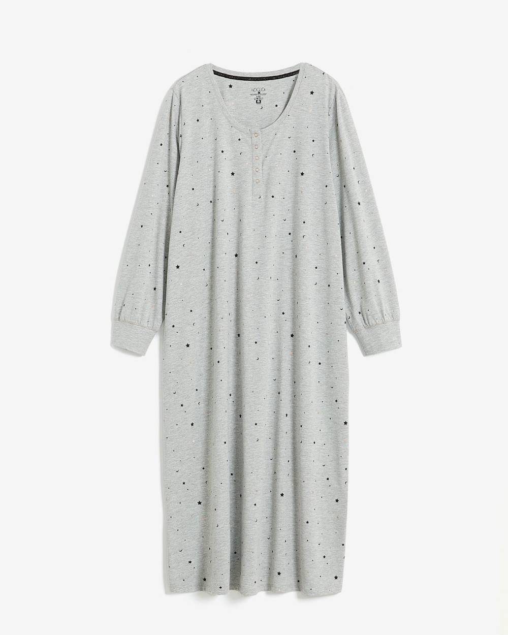 Moon & Star Long-Sleeve Long Sleepshirt - ti Voglio | Penningtons