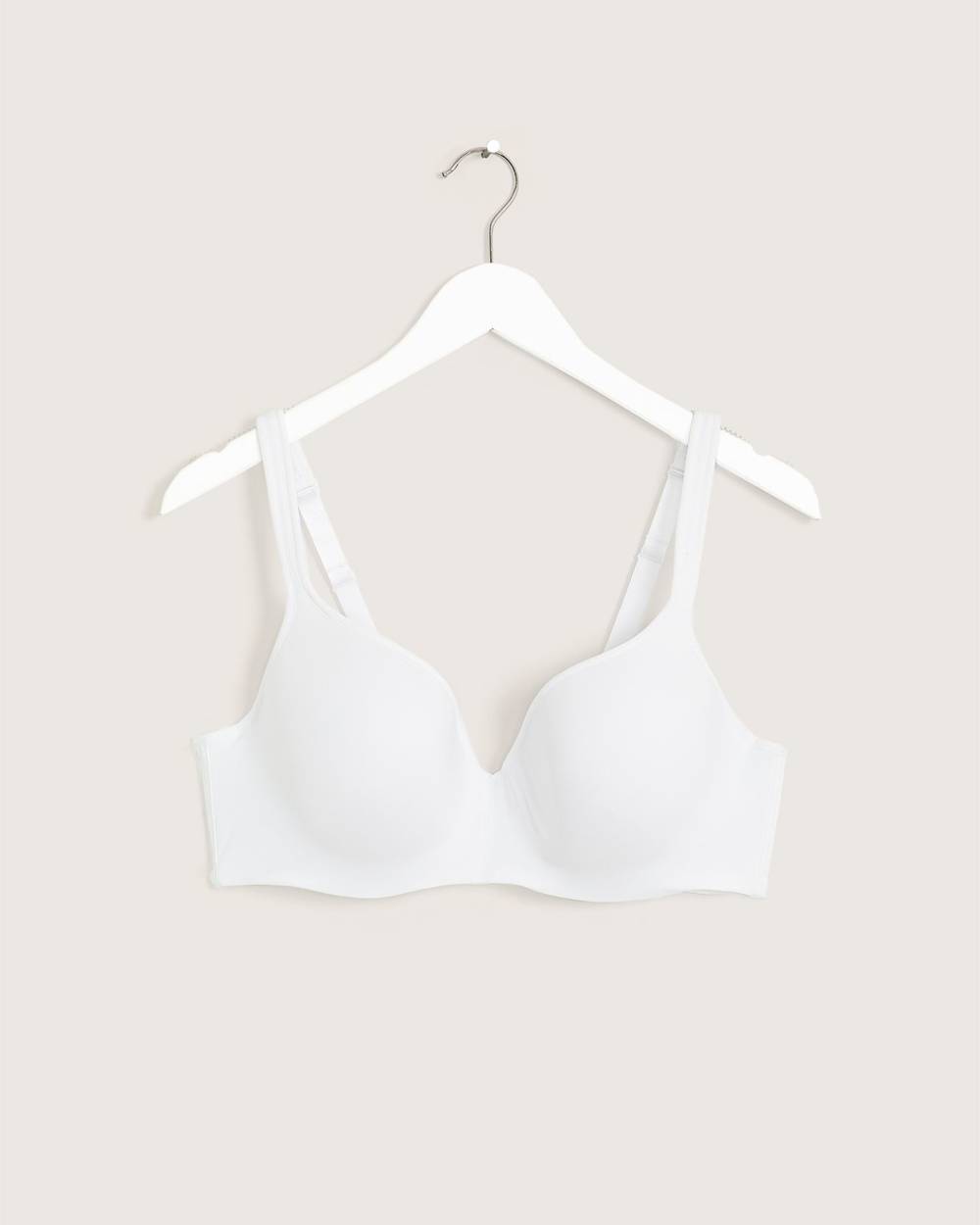 White Microfiber Underwire T-Shirt Bra - Déesse Collection | Penningtons