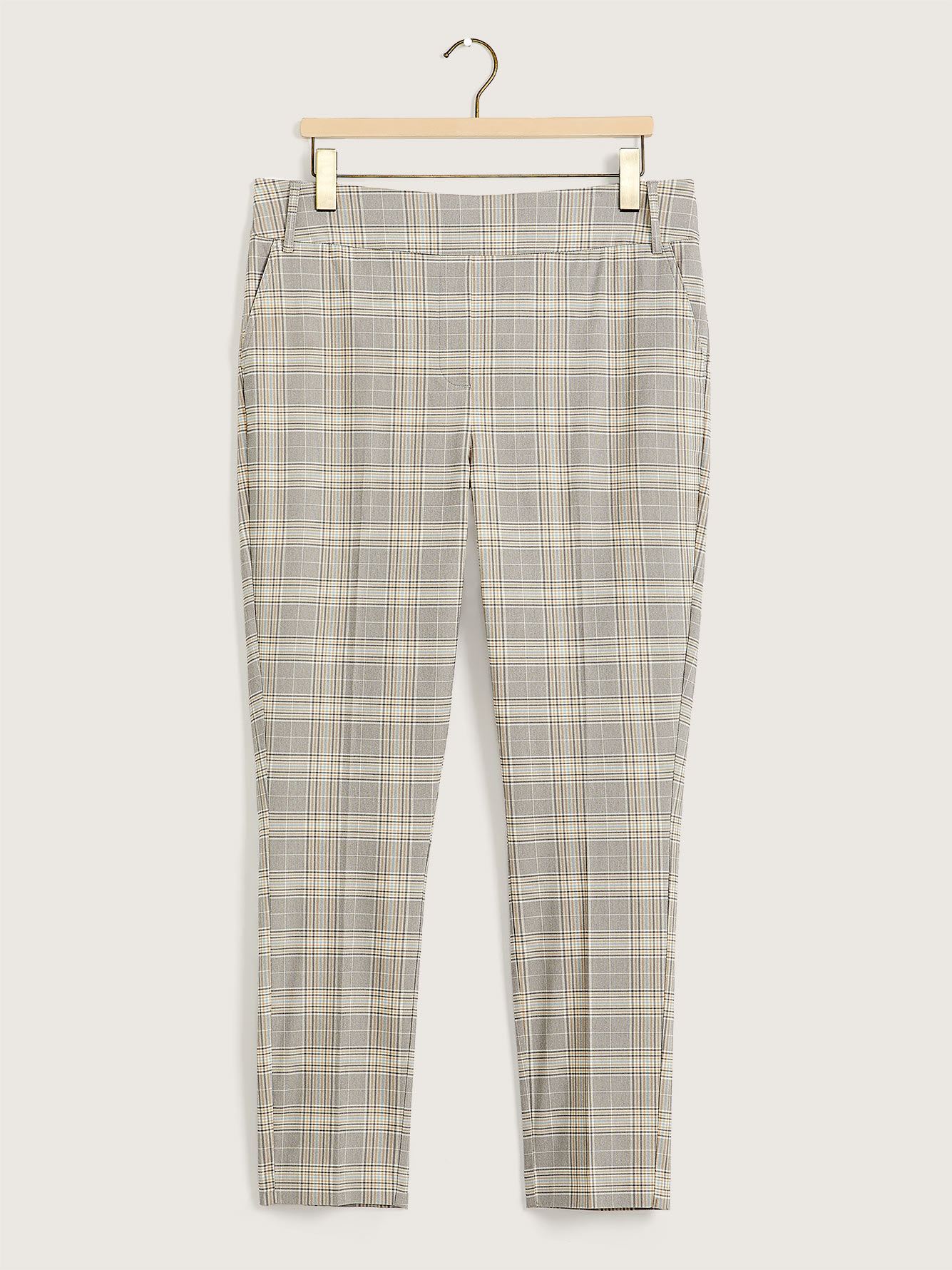 Savvy-Fit Skinny-Leg Plaid Pant | Penningtons