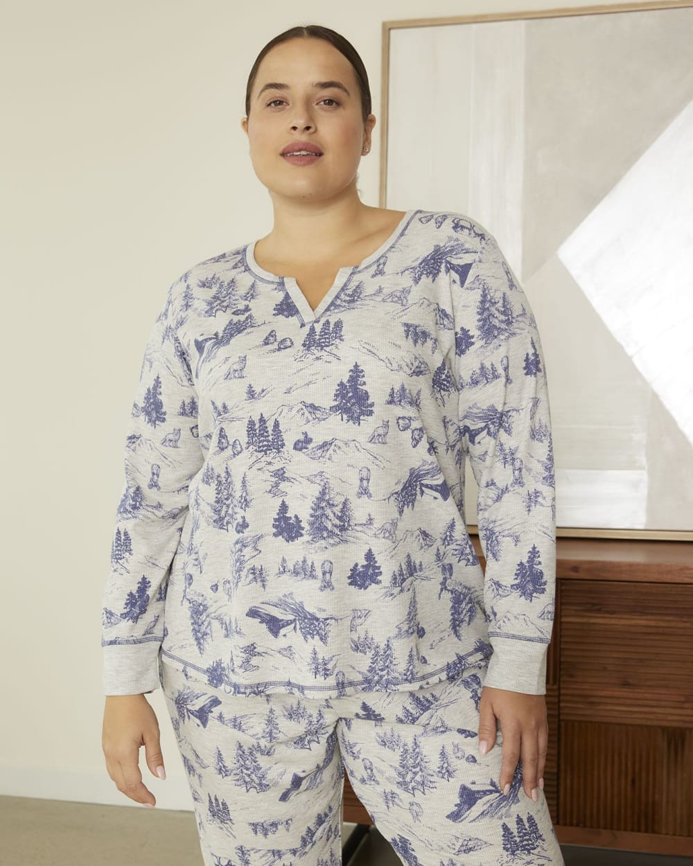 Thermal Knit Pyjama Top - ti Voglio | Penningtons