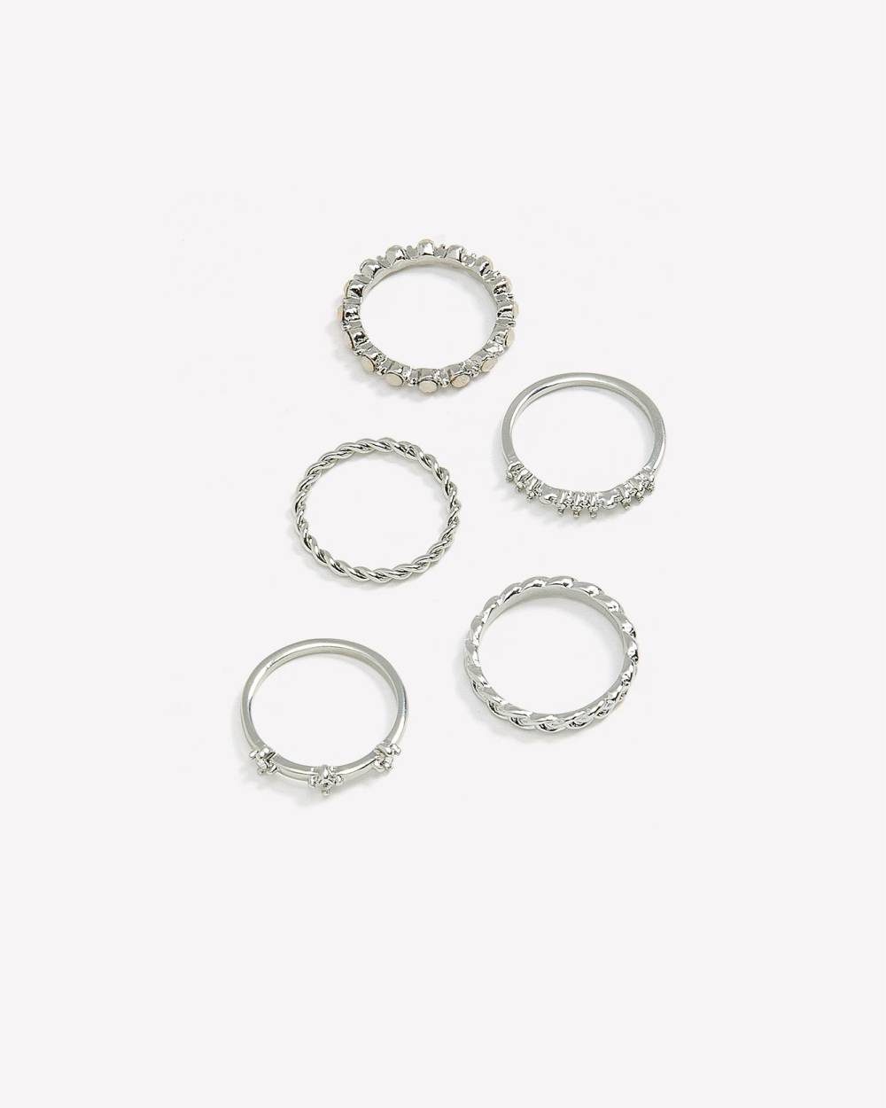 Assorted Glitter Rings, Set of 5 | Penningtons