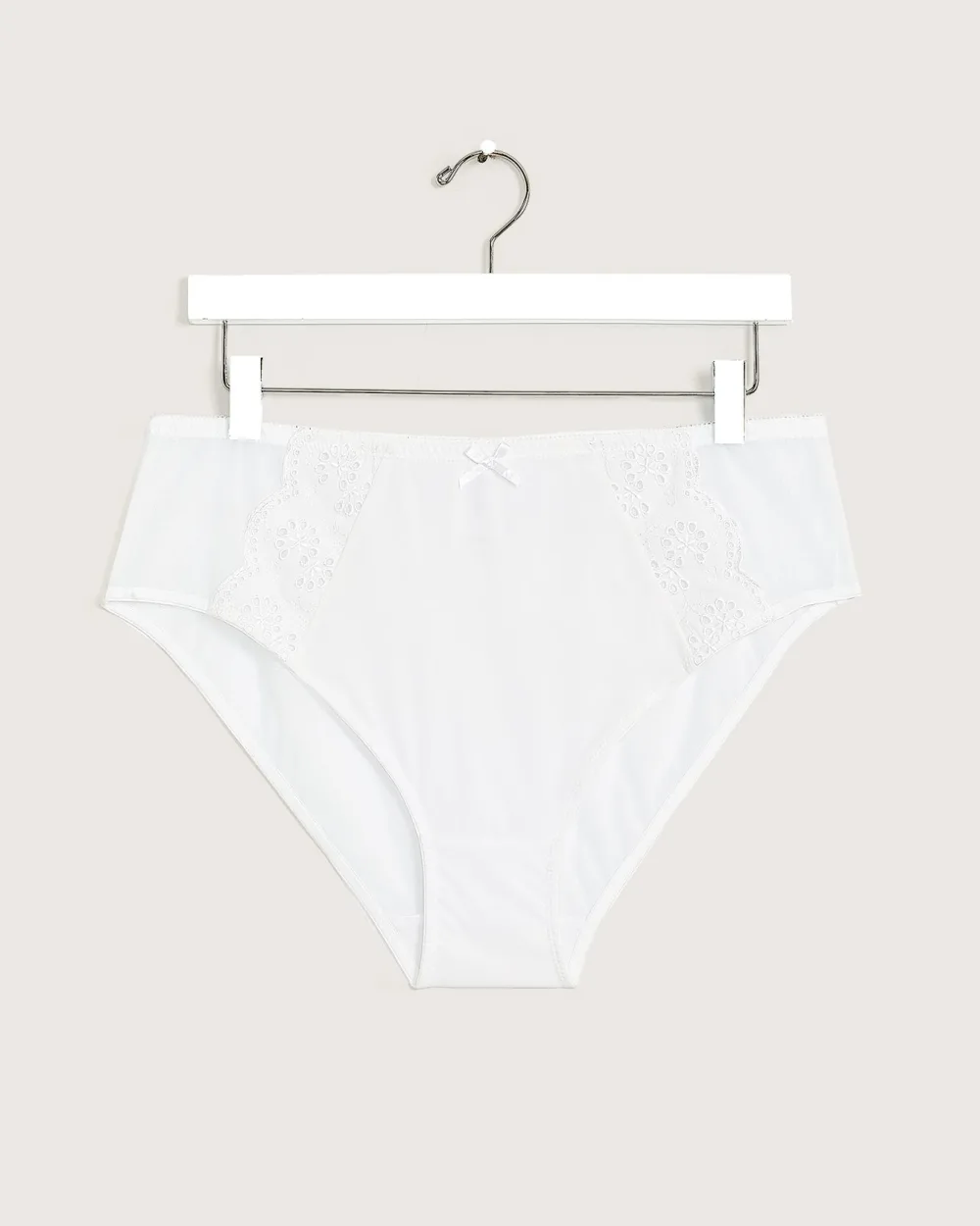 High-Cut Brief with Lace Embroidery and Mesh Back - Déesse Collection ...