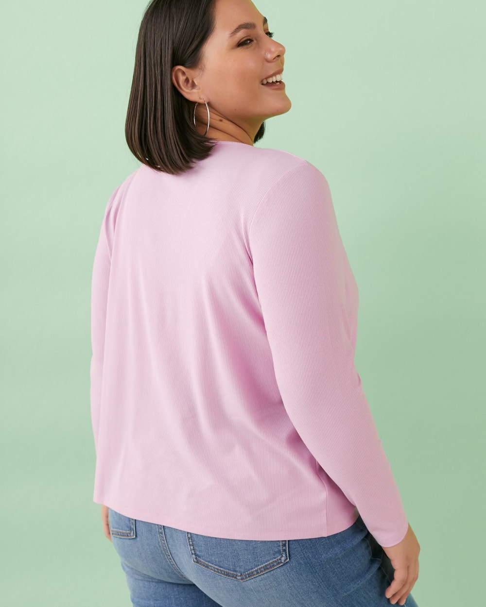 Long-Sleeve Edge to Edge Cardigan - Addition Elle | Penningtons
