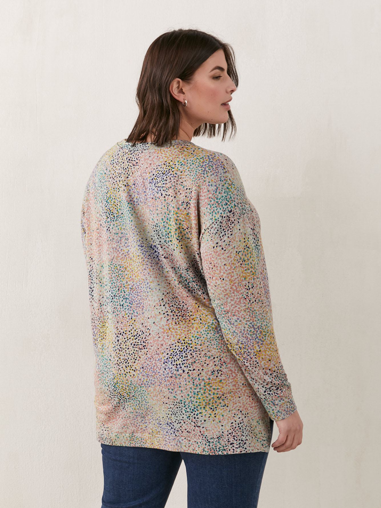 Crewneck Sweatshirt With High-Low Hem | Penningtons