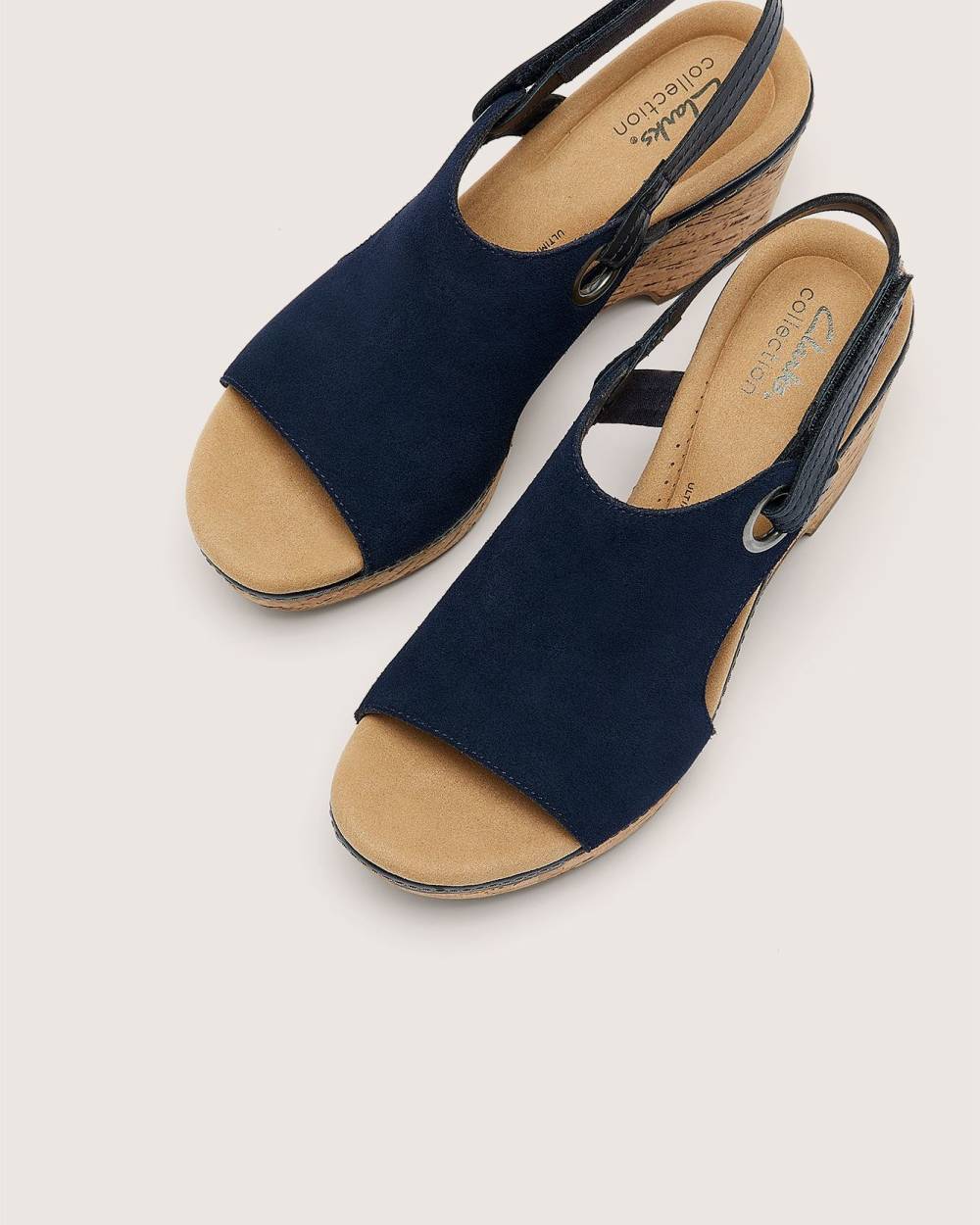 Sandale compensée Giselle Sea, pied large - Clarks | Penningtons
