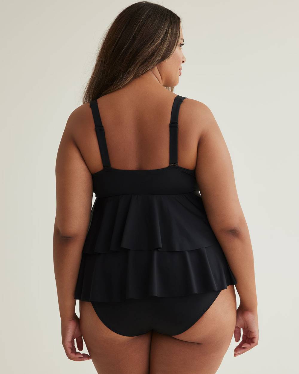 Black Ruffled Tankini | Penningtons