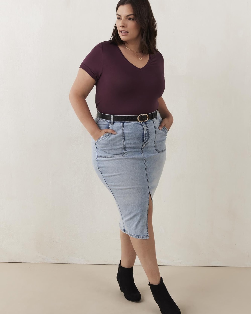 Modern Fit Tunic with High-Low Hem | Penningtons