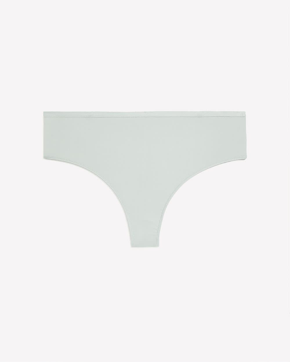 Microfibre Thong with Wide Picot Elastic - ti Voglio | Penningtons