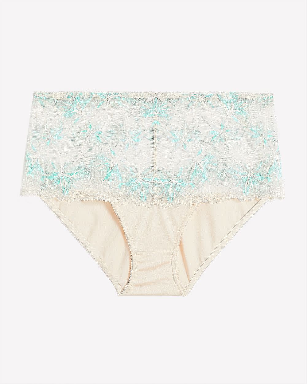 Microfibre Brief with Lace Waist and Bow - Déesse Collection | Penningtons