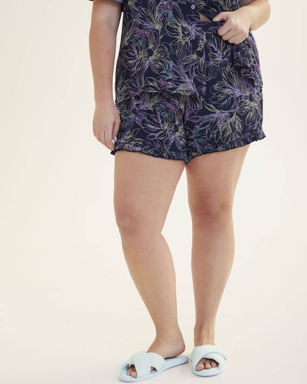 Responsible, Printed Boxer with Frilled Hem - ti VOGLIO | Penningtons