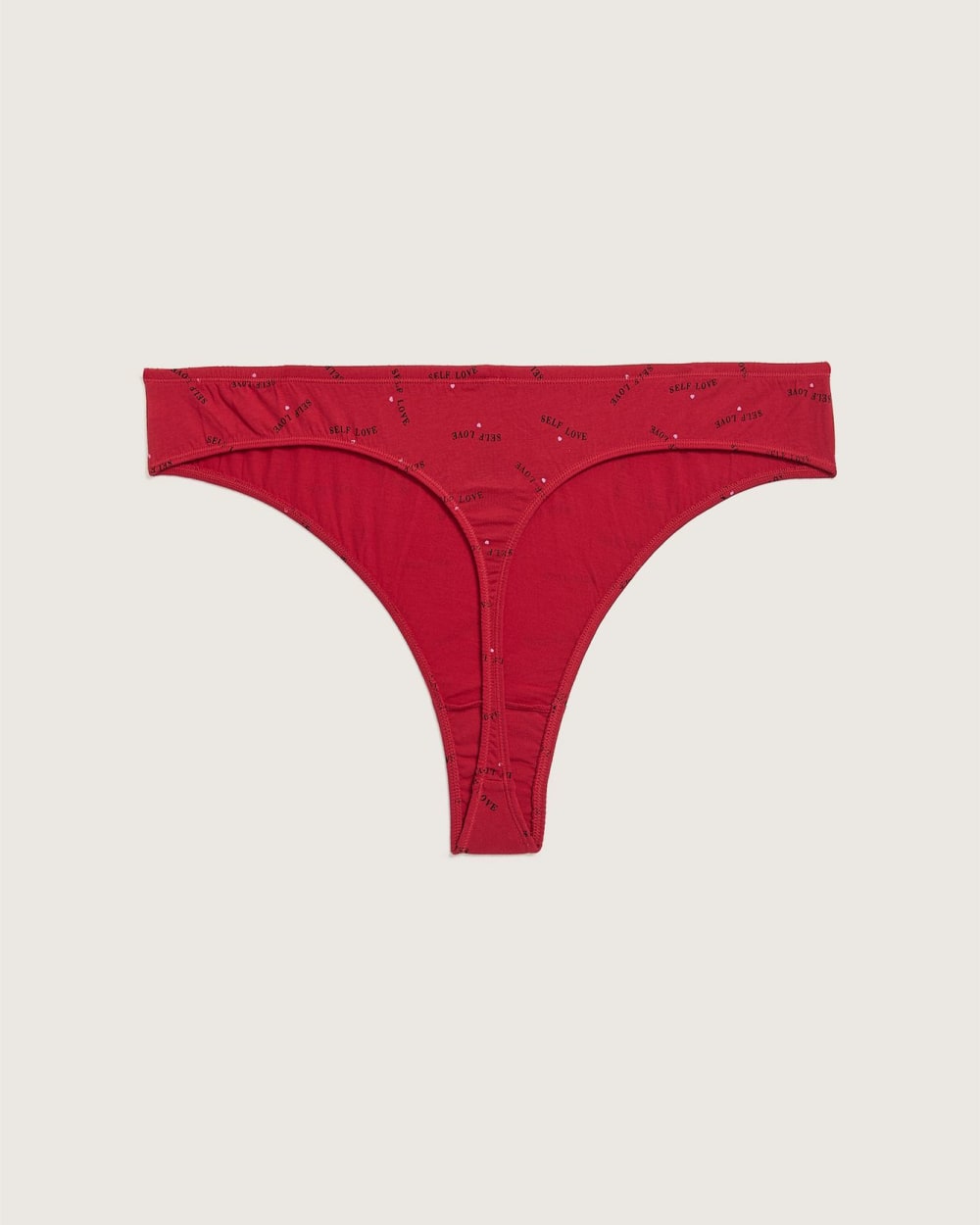 Thong with Self-Love Print - ti Voglio | Penningtons