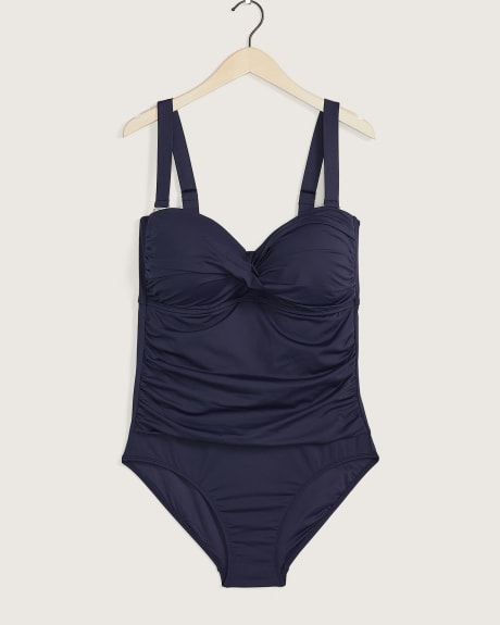 Twist Front Shirred One Piece - Anne Cole | Penningtons