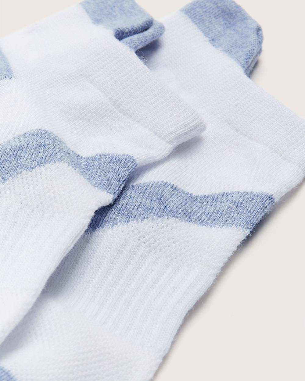 Contrast Stripe Ankle Sports Socks with Tab, White - Active Zone | Penningtons