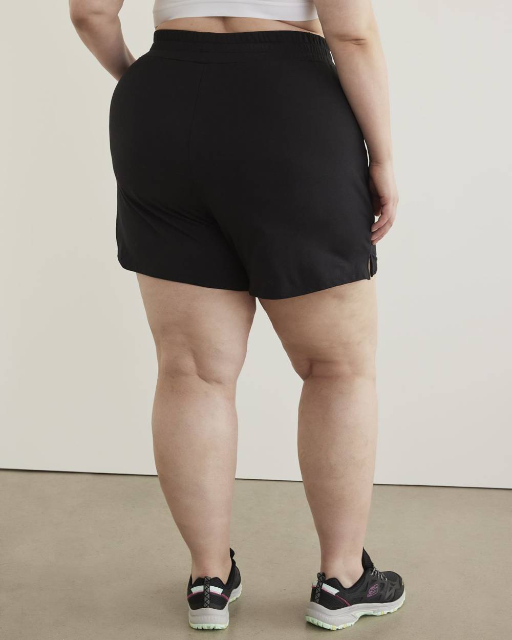 Elastic-Waist French Terry Short - Active Zone | Penningtons