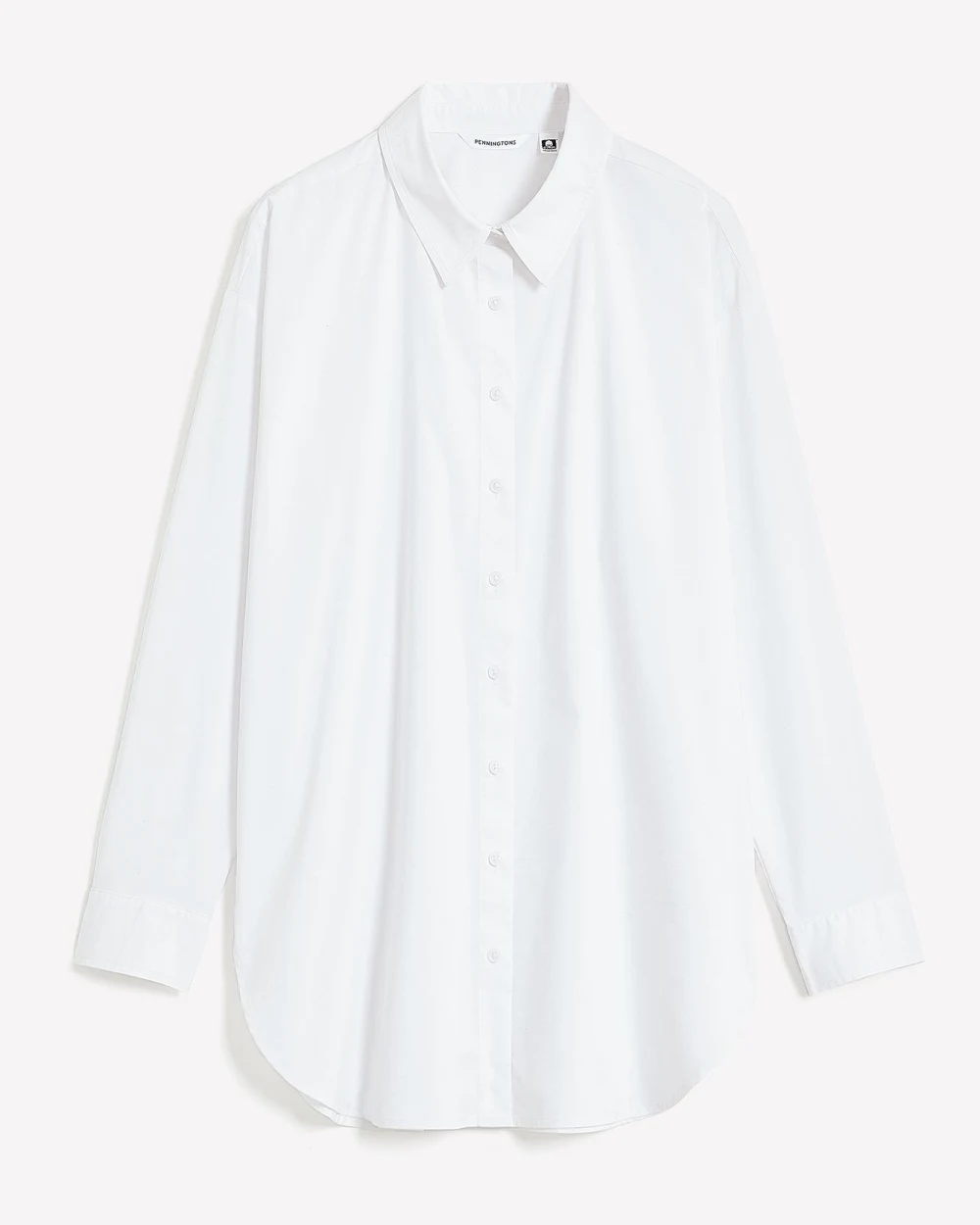 Poplin Tunic Shirt with High-Low Hem | Penningtons