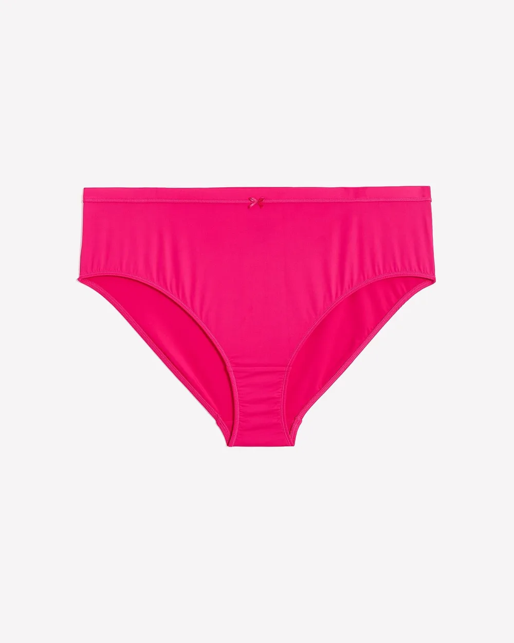 High-Cut Microfibre Solid Brief with Bow - ti Voglio | Penningtons