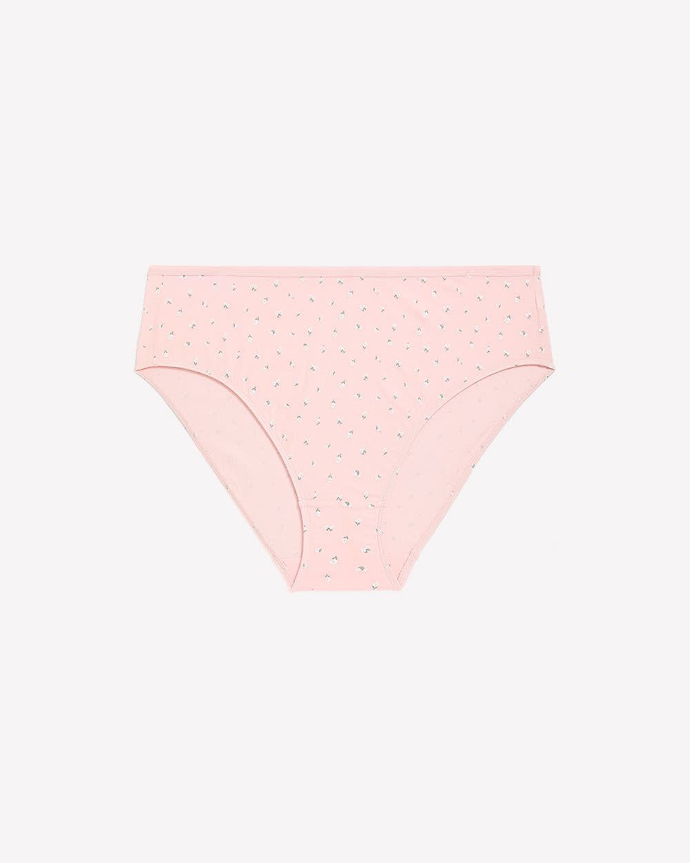 Cotton High-Cut Pink Mini Daisy Brief - ti Voglio | Penningtons