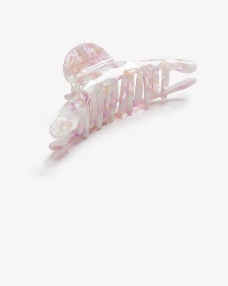 Slim Pink Marble Hair Clip | Penningtons