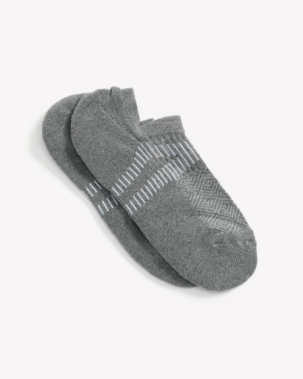 Textured Sports Ankle Socks, Grey - Active Zone | Penningtons