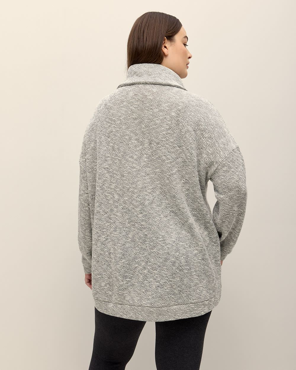 High-Low Textured Half-Zip Pullover - Active Zone | Penningtons