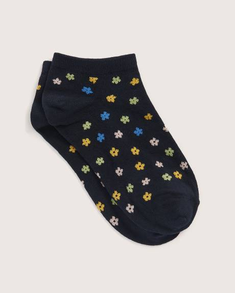 Ankle Socks with Mini Flower Print | Penningtons
