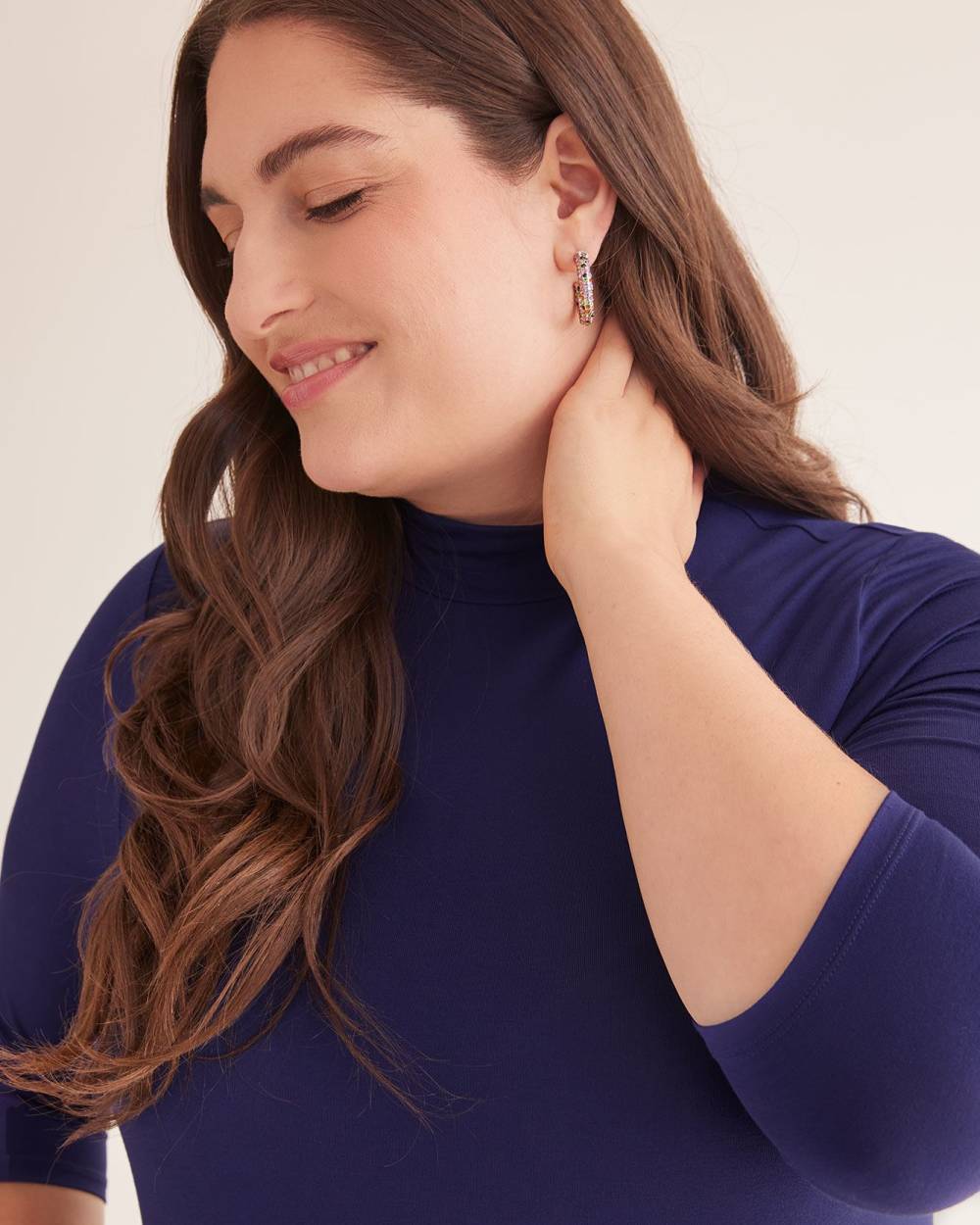 Multicoloured Statement Hoop Earrings - Addition Elle | Penningtons