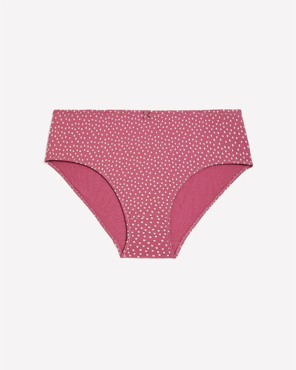 Polka-Dot High-Cut Cotton Brief with Bow - ti Voglio | Penningtons