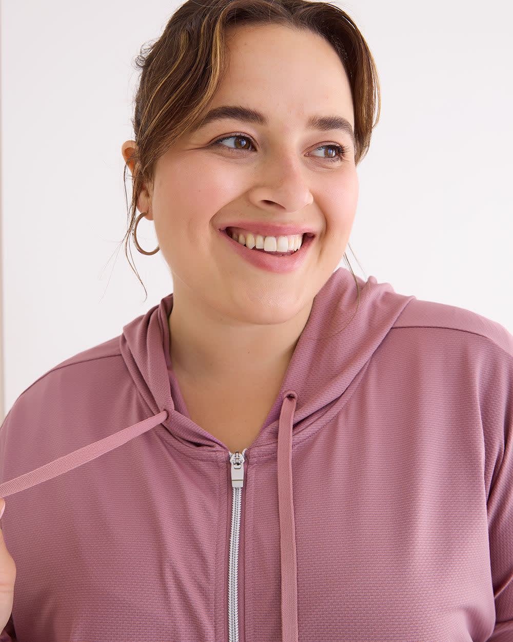 Full-Zip Hooded Jacquard Jacket - Active Zone | Penningtons