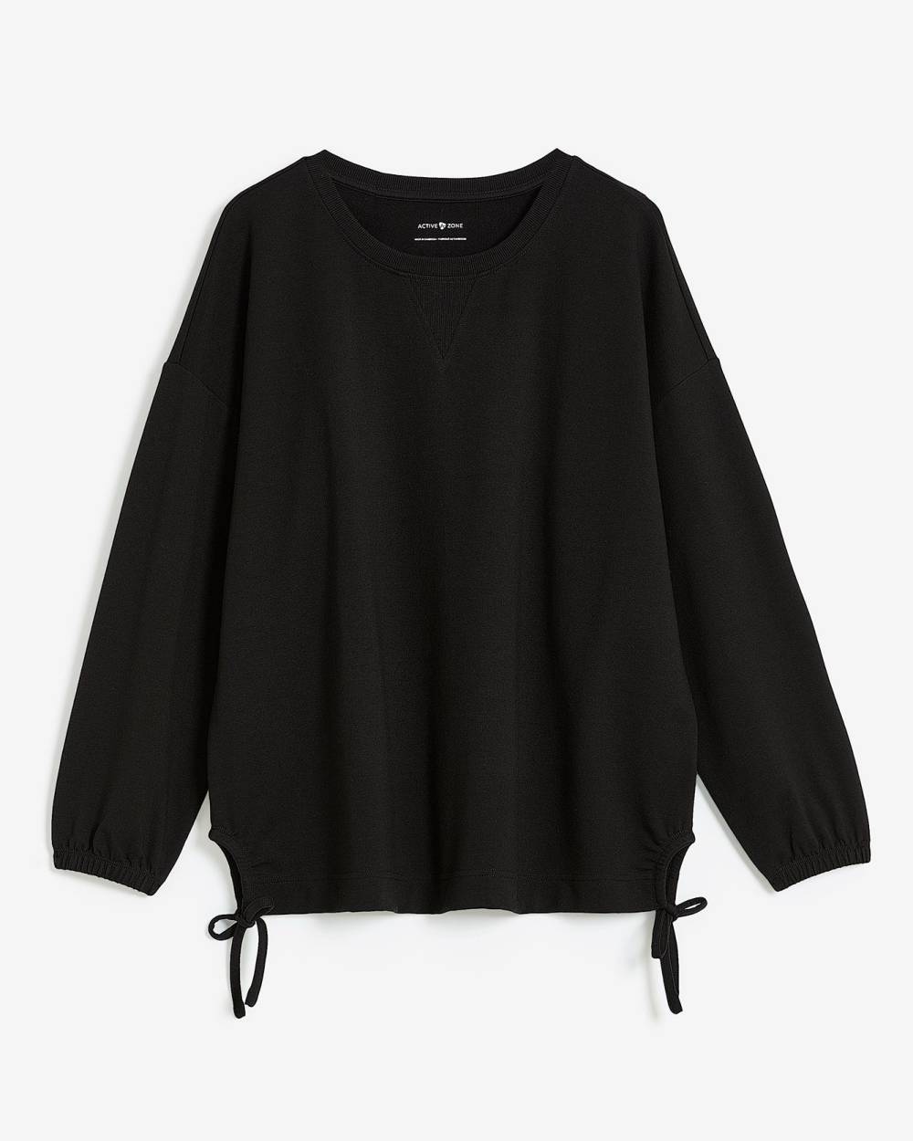 Pull à col rond avec cordons sur les côtés - Active Zone | Penningtons
