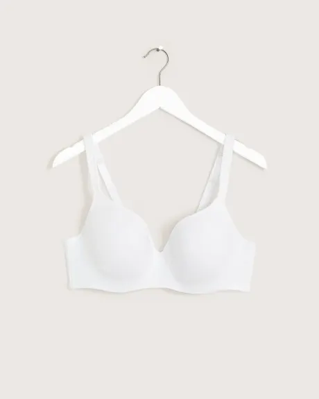 White Microfiber Underwire T-Shirt Bra - Déesse Collection | Penningtons