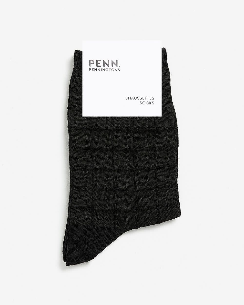 Basketweave Textured Socks | Penningtons