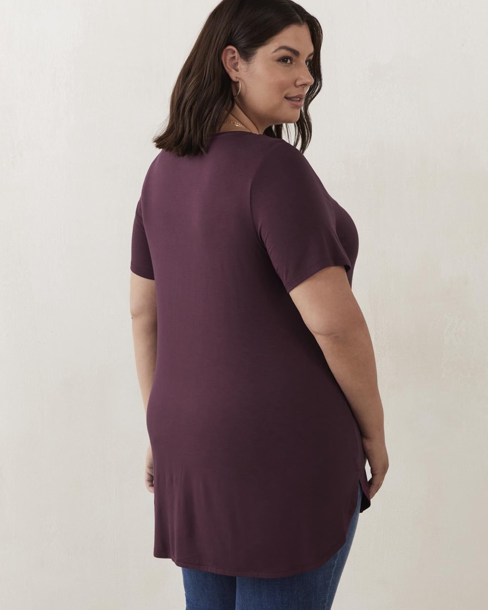 Modern Fit Tunic with High-Low Hem | Penningtons