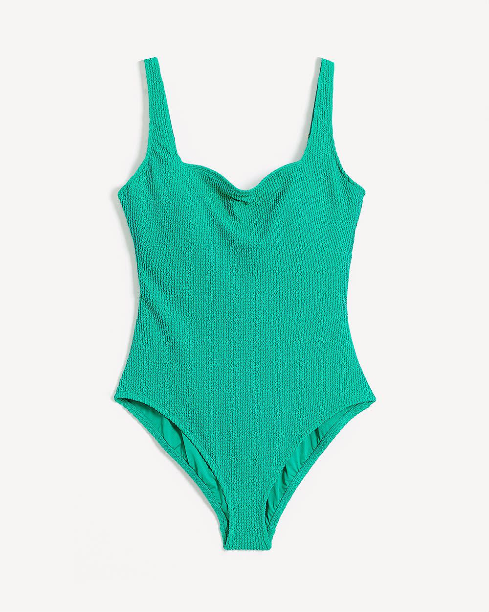 Square Neck One-Piece Swimsuit - Bleu by Rod Beattie | Penningtons