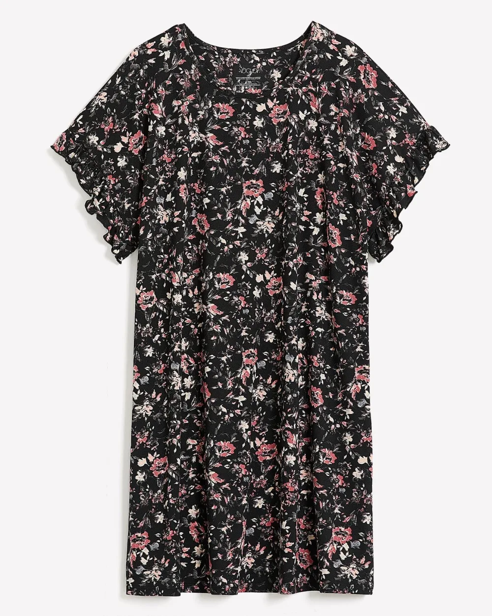 Short Sleepshirt with Ruffled Sleeves - ti Voglio | Penningtons