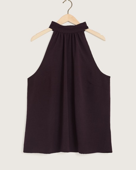 Solid Sleeveless Blouse With Halter Neckline Penningtons 
