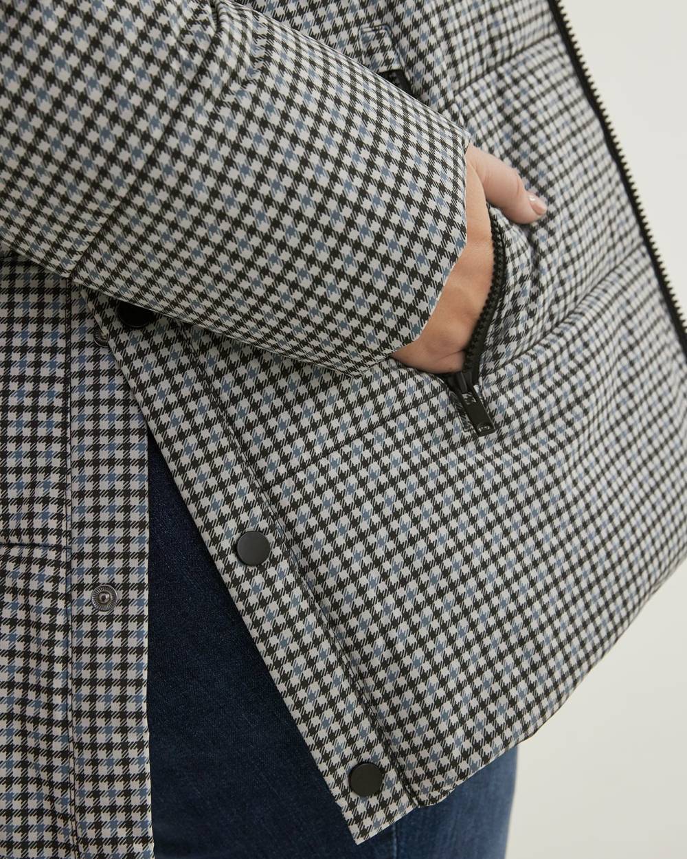 Stretch Puffer Jacket with Removable Hood | Penningtons