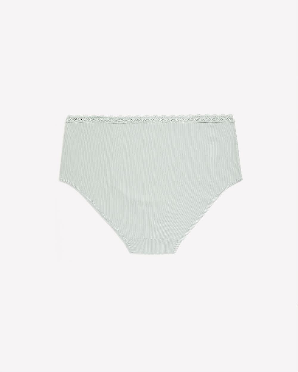 Ribbed Brief with Lace Trim at the Waist - ti Voglio | Penningtons