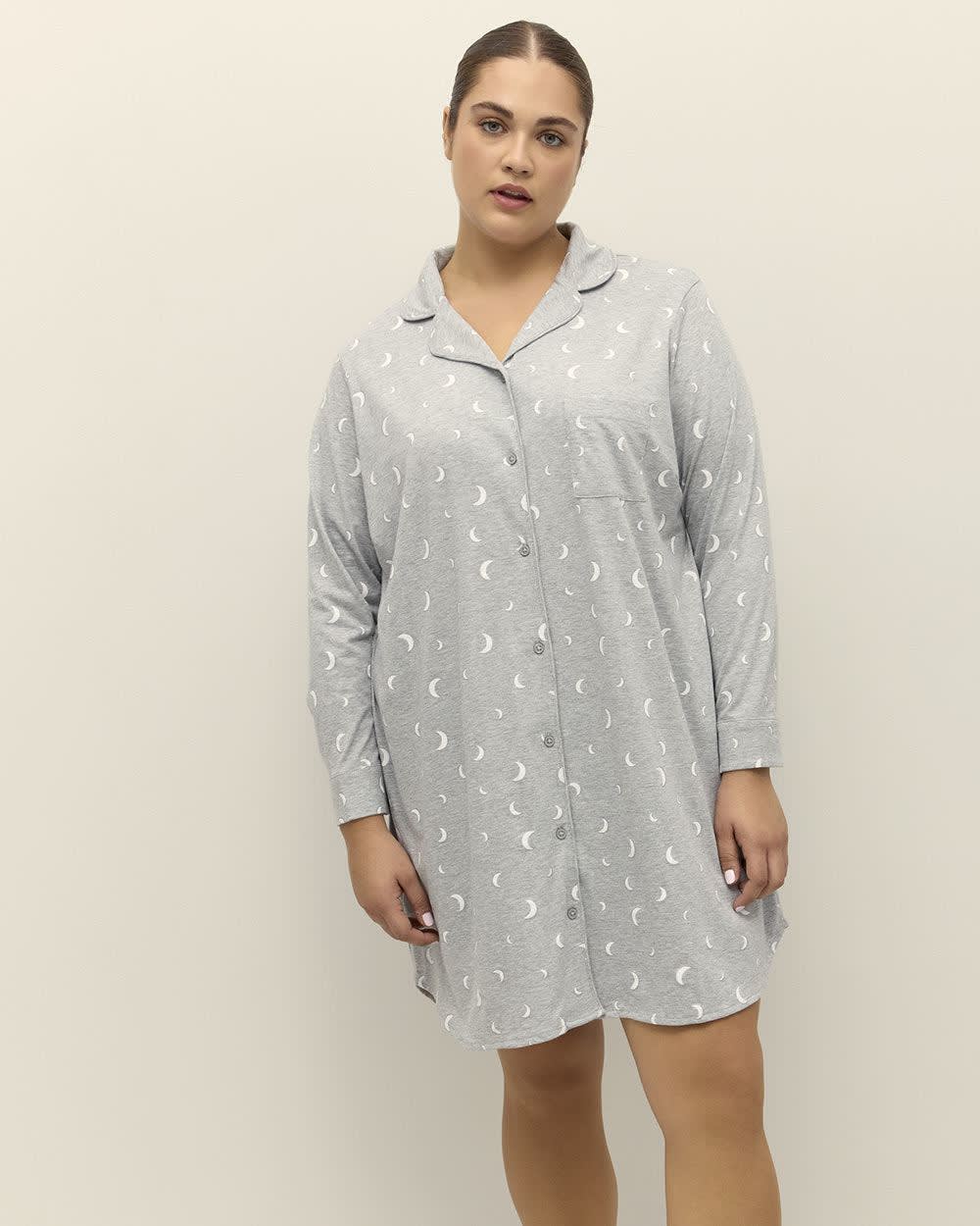Long Printed Sleepshirt - ti Voglio | Penningtons