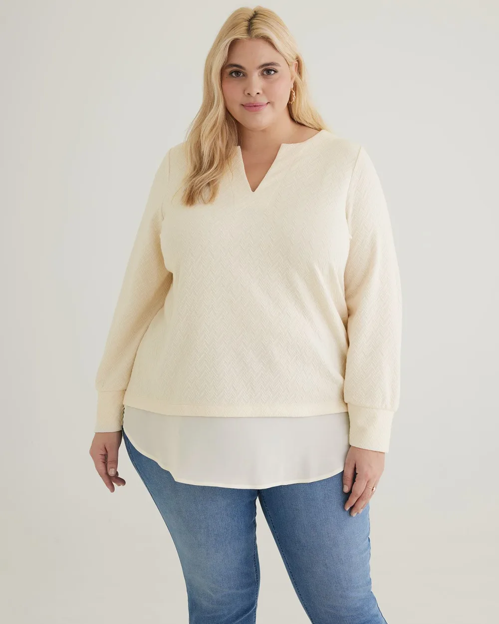 Long Sleeve Fooler Tunic | Penningtons