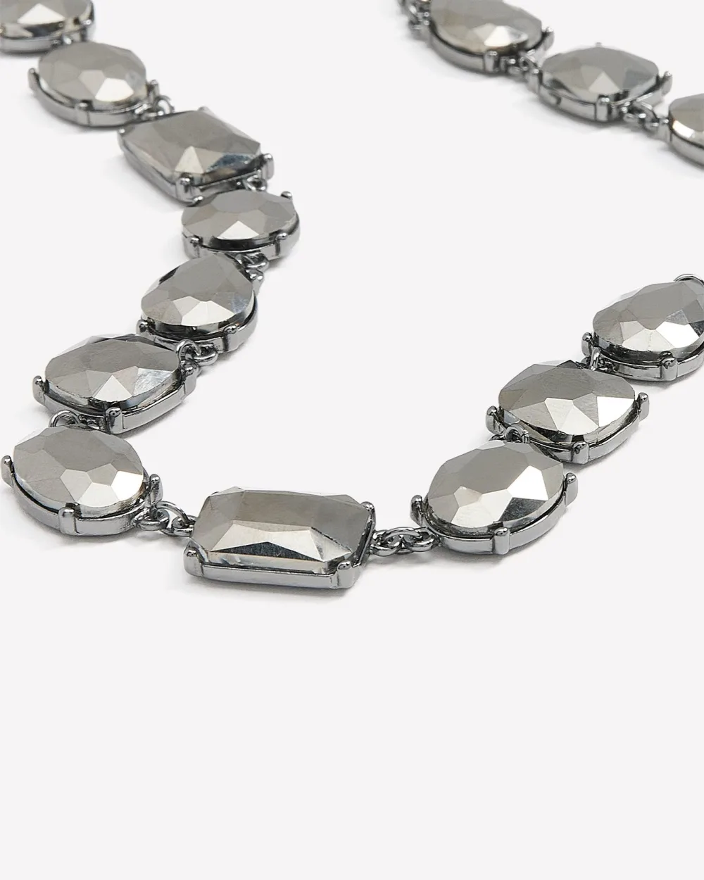 Black Chunky Stone Necklace | Penningtons