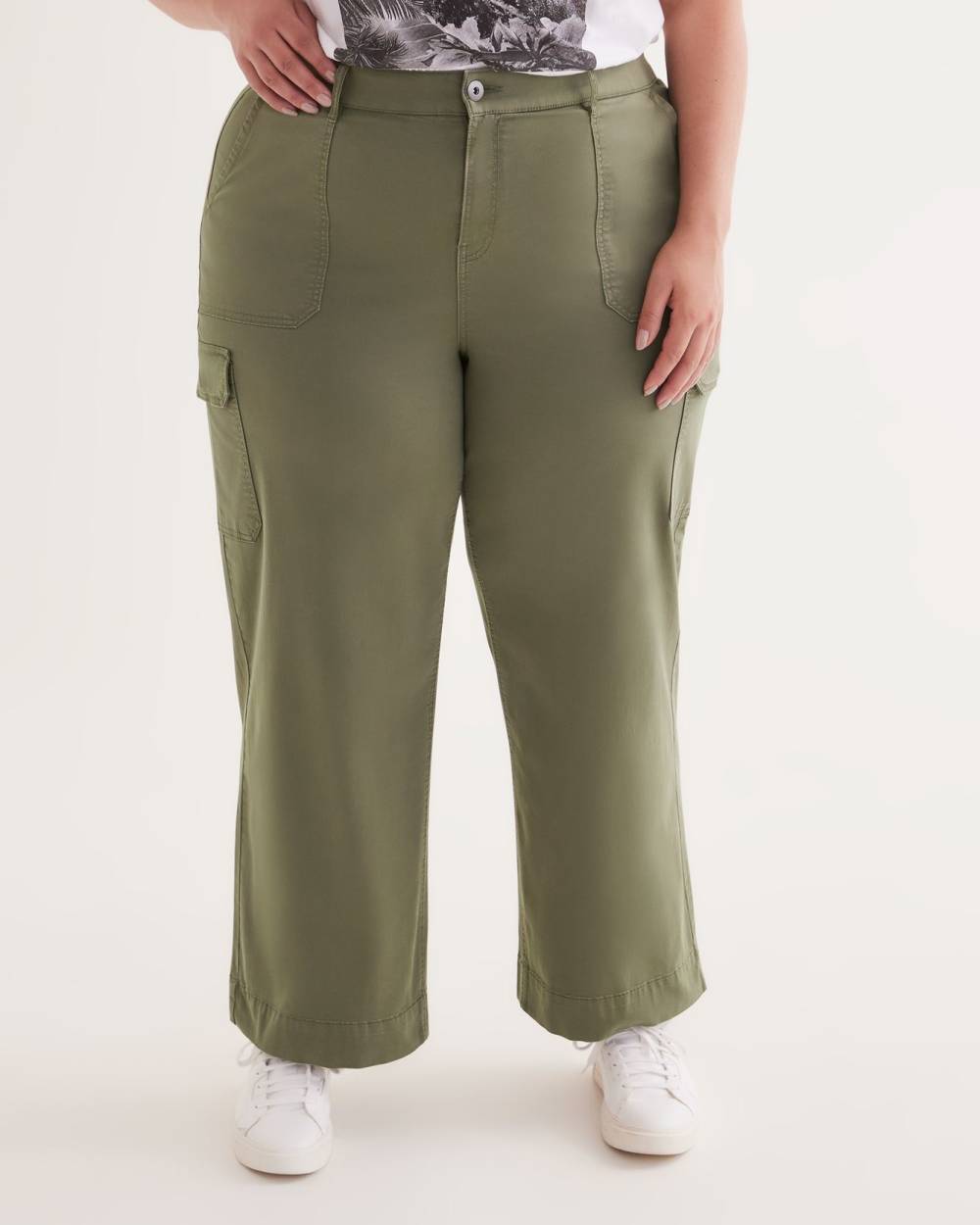 Cotton Wide-Leg Cargo Pant | Penningtons