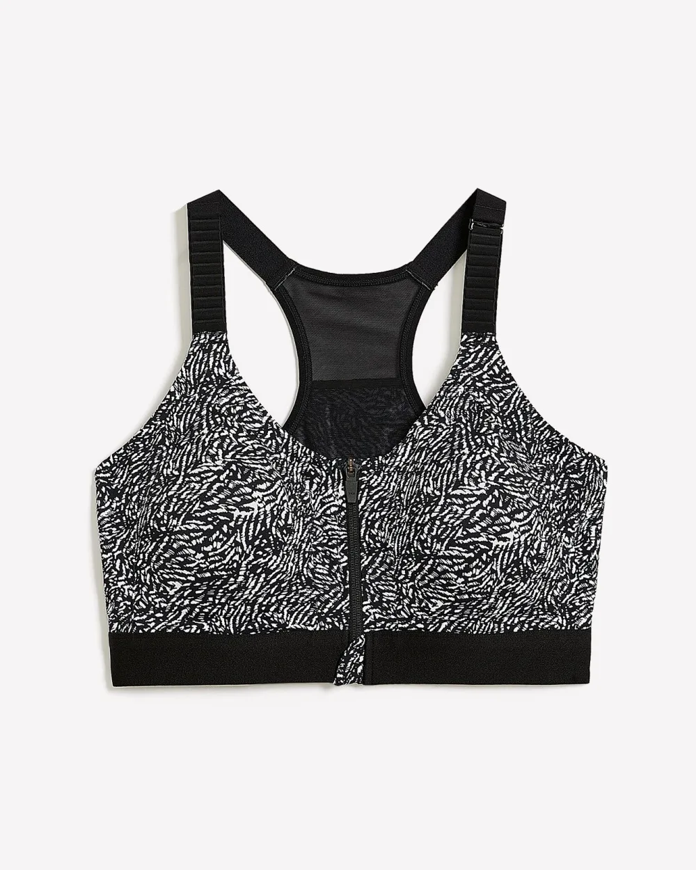 Soutien-gorge sport zébré, sans armatures, maintien moyen, bonnets G-H ...