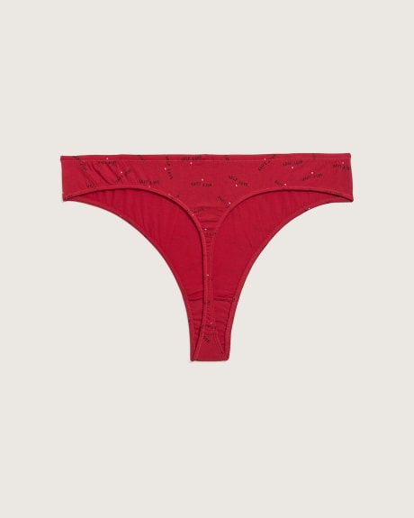 Thong with Self-Love Print - ti Voglio | Penningtons