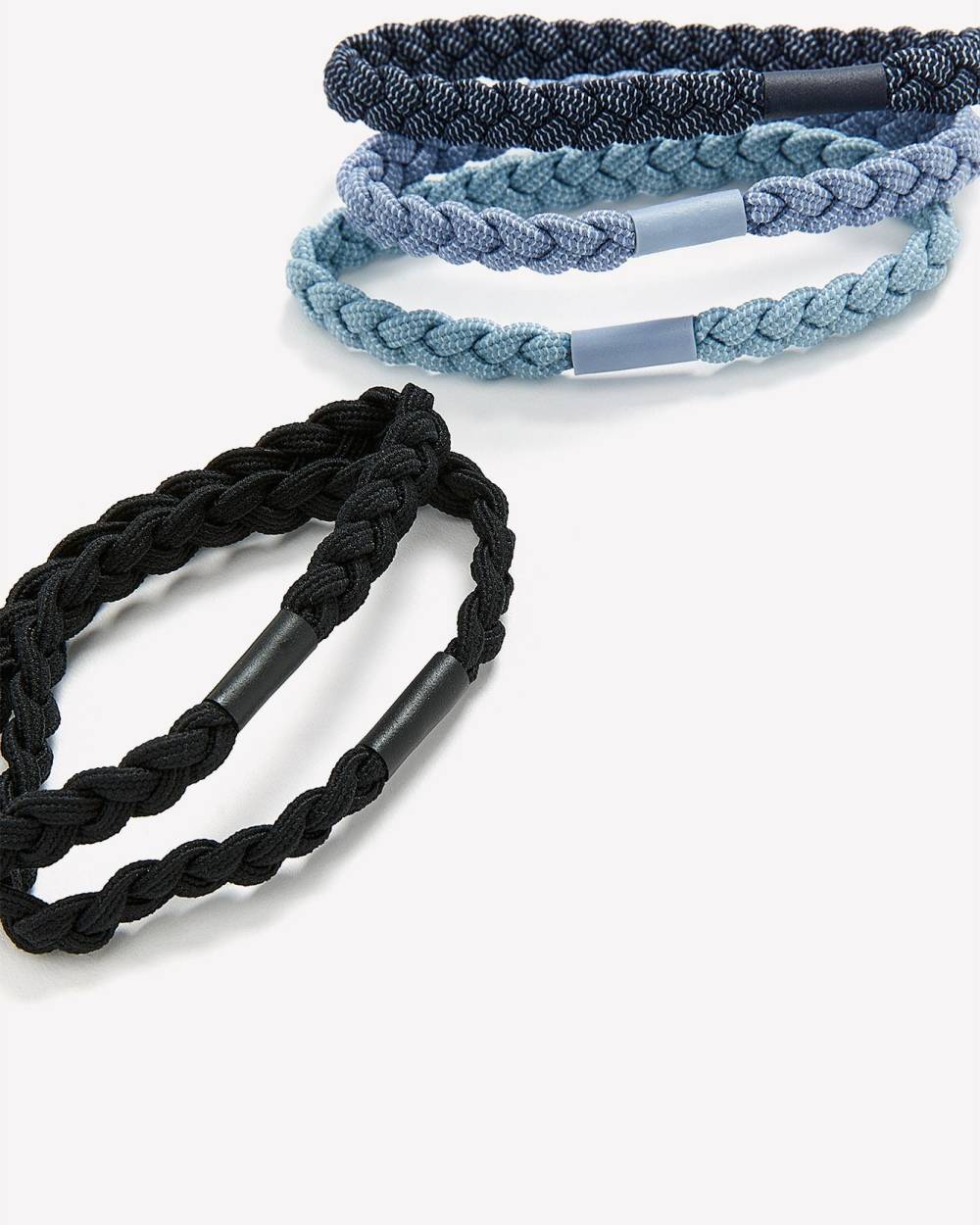 Denim Hair Elastics, Set of 5 - Addition Elle | Penningtons