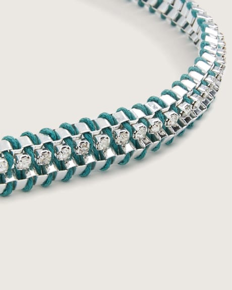 Metal & Cord Bracelet | Penningtons