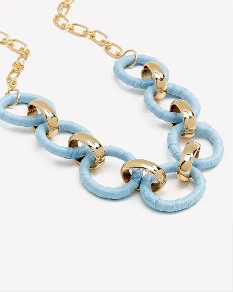 Collier court orné d'anneaux en corde | Penningtons